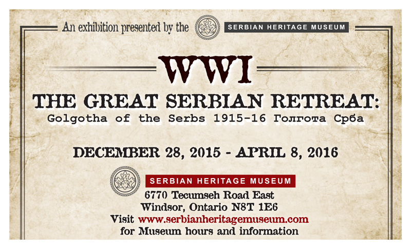 WWI: The Great Serbian Retreat | Monday, Dec 28, 2015 @7pm at the ...
